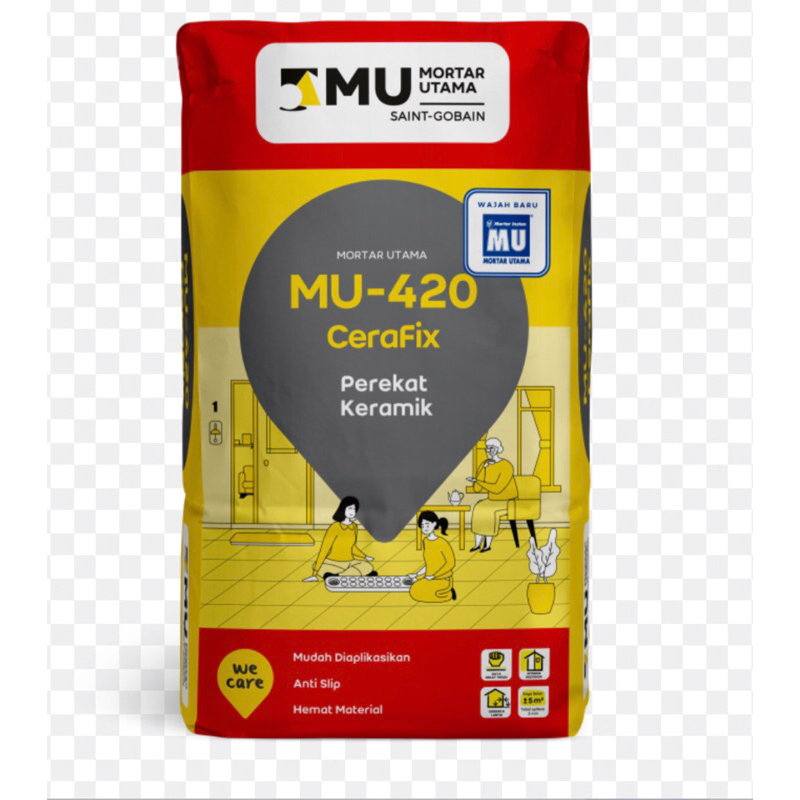 Jual SEMEN MU MORTAR MU 420 PEREKAT KERAMIK 25 KG | Shopee Indonesia