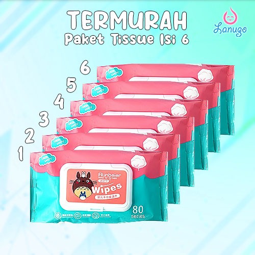Jual [ PAKET 6 PCS ] TISSUE BASAH KERING TERMURAH SE INDONESIA CUSSONS ...