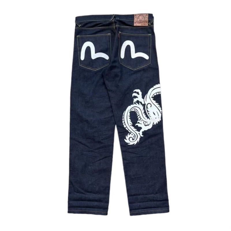 Jual Evisu Genes Selvedge Japan Dragon Art | Shopee Indonesia