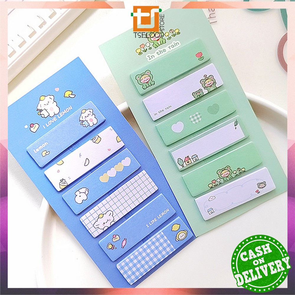 Jual OFM-A79 Sticky Note 6 Baris 120 Lembar Karakter Lucu / Kertas Memo ...