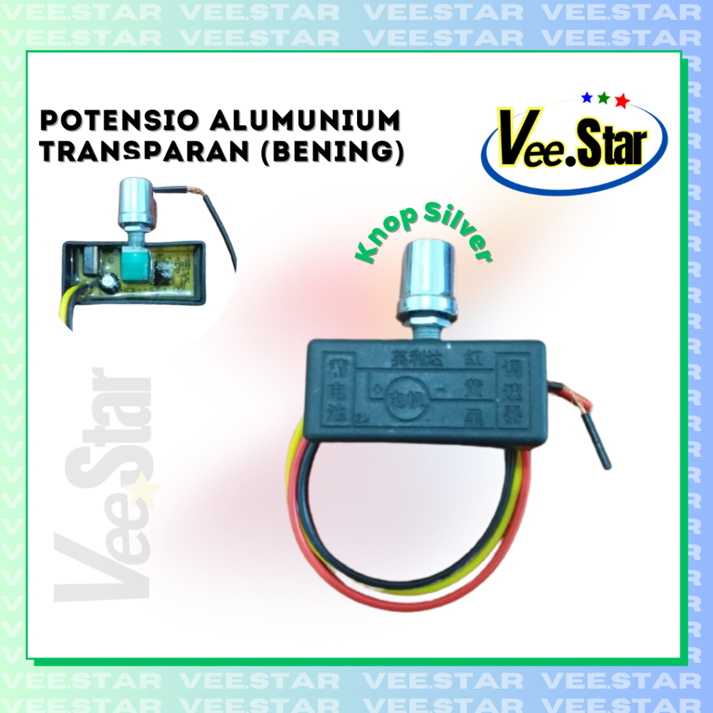 Jual Potensio Sprayer Knop Silver ( Transparan) / Speed controller DC ...