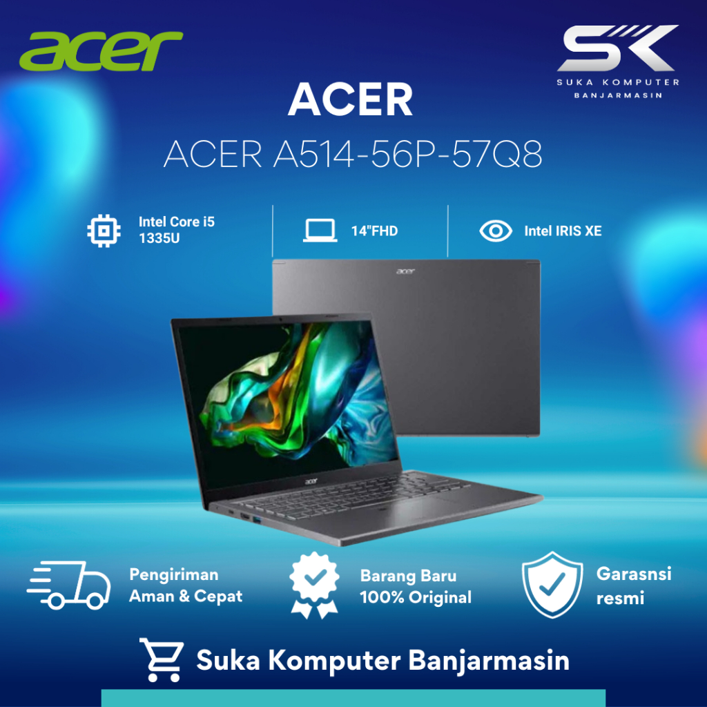 Jual Acer Aspire 5 Slim A514-56P-57Q8 /Core i5-1335U/8GB/512GB SSD/W11 ...