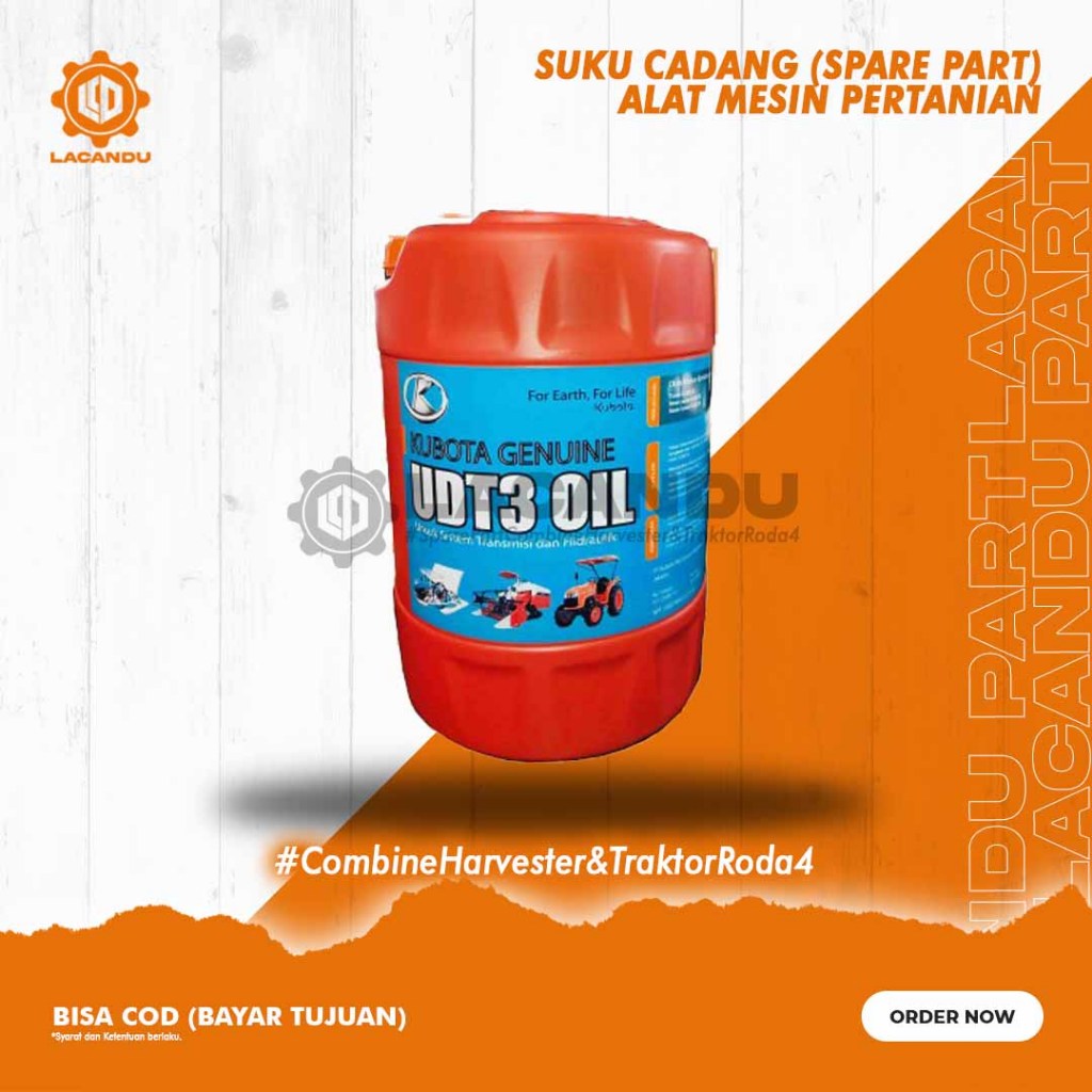 Jual OLI GARDAN - TRANSMISI - HIDRAULIK - OLI UDT 3 KUBOTA 18 LITER - COMBINE - TRAKTOR - MESIN ...