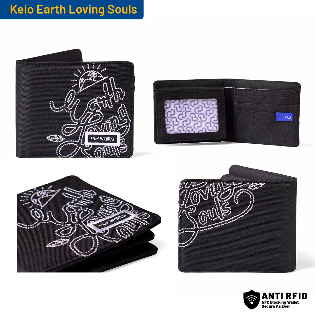 Jual Wallts Dompet Lipat Kanvas Pria Anti Air - Keio Motif | Shopee Indonesia