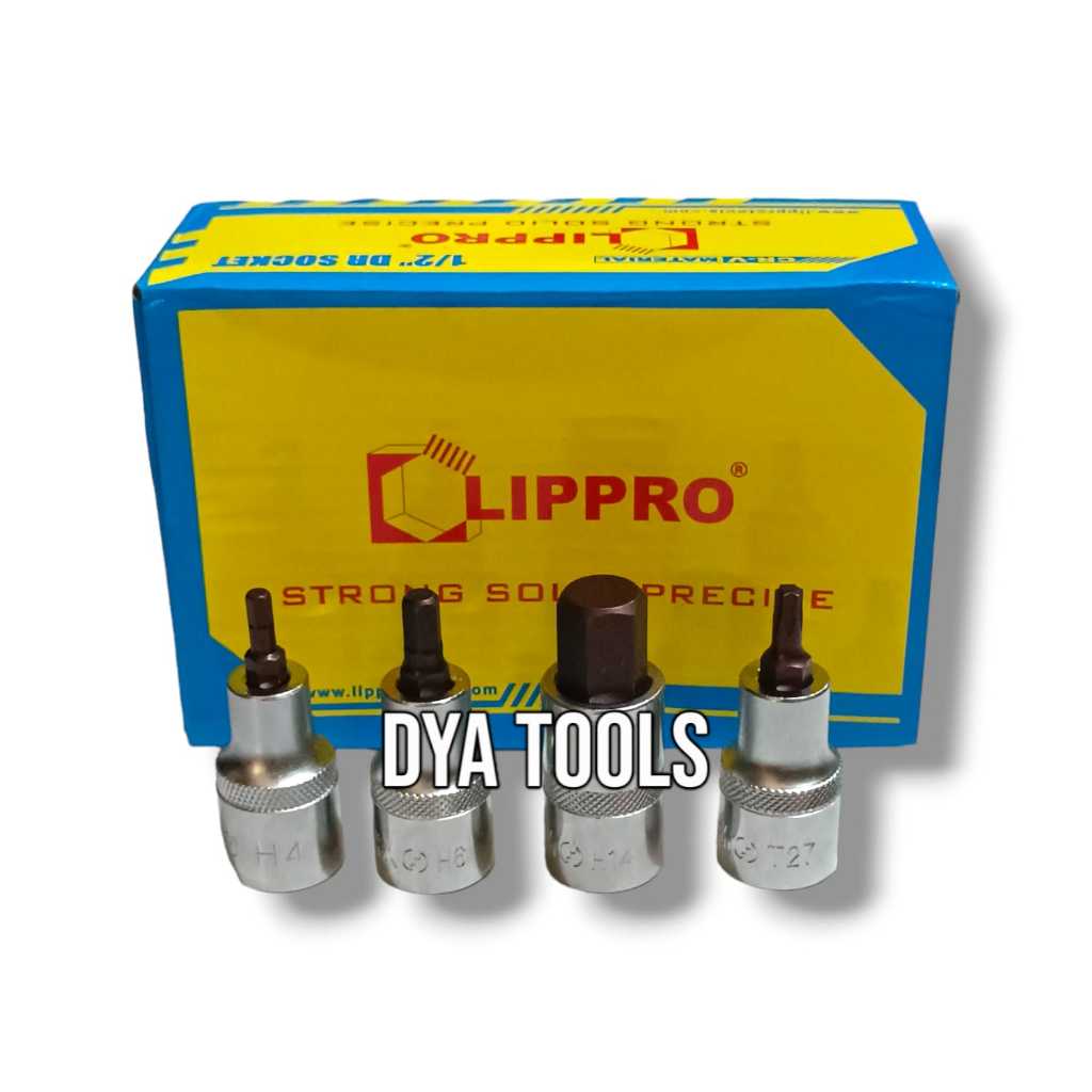Jual LIPPRO HEX BIT SOCKET 1/2" INCH SHORT MATA SOK KUNCI L | Shopee ...