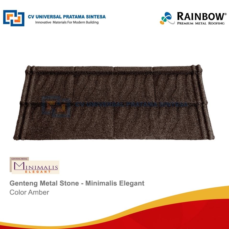 Jual Genteng Metal Stone Minimalis Elegant Rainbow Roof | Shopee Indonesia