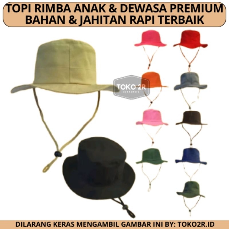 Jual TOPI RIMBA ANAK DEWASA JAHITAN RAPIH PEREMPUAN LAKI LAKI CEWE COWO ...