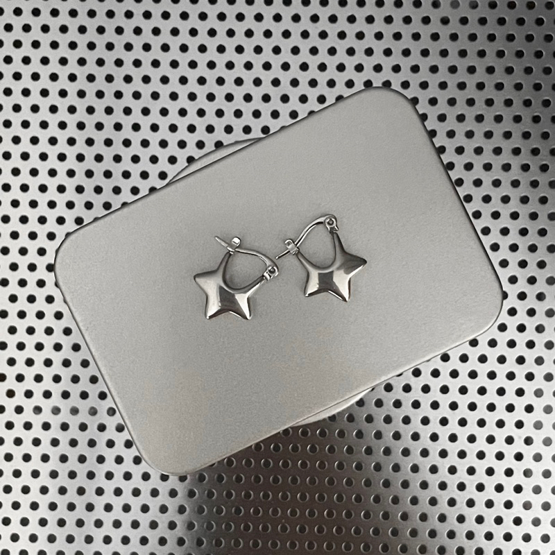 Jual GUSH STUDIO Star Earrings - Stainless Anti Karat Silver ...