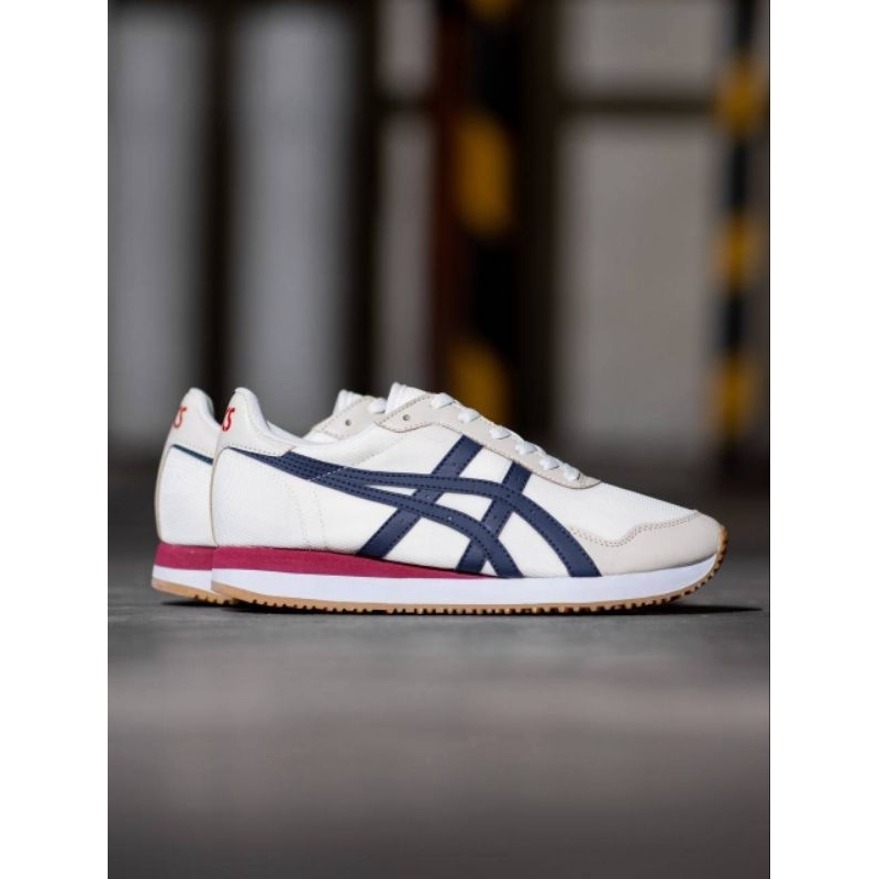 Jual ASICS TIGER RUNNER CREAM PEACOAT BNWB | Shopee Indonesia