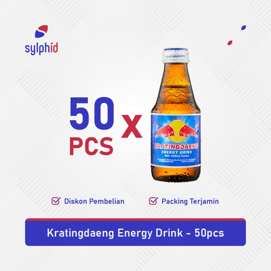 Jual 1 Dus Kratingdaeng Energy Drink 150 ml Botol / 1 Karton (50 pcs ...