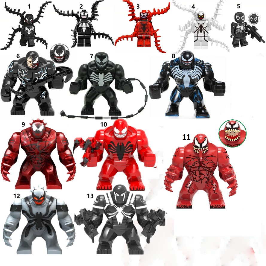 Jual Marvel Spiderman Agent Venom Carnage Riot Eddie Brock Minifigure ...