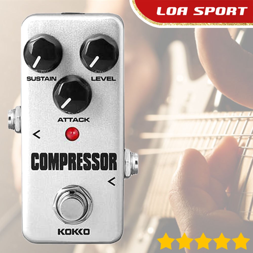 Jual Efek Gitar Compressor Pedal Sustain Level Attack 3 Knob Stompbox ...