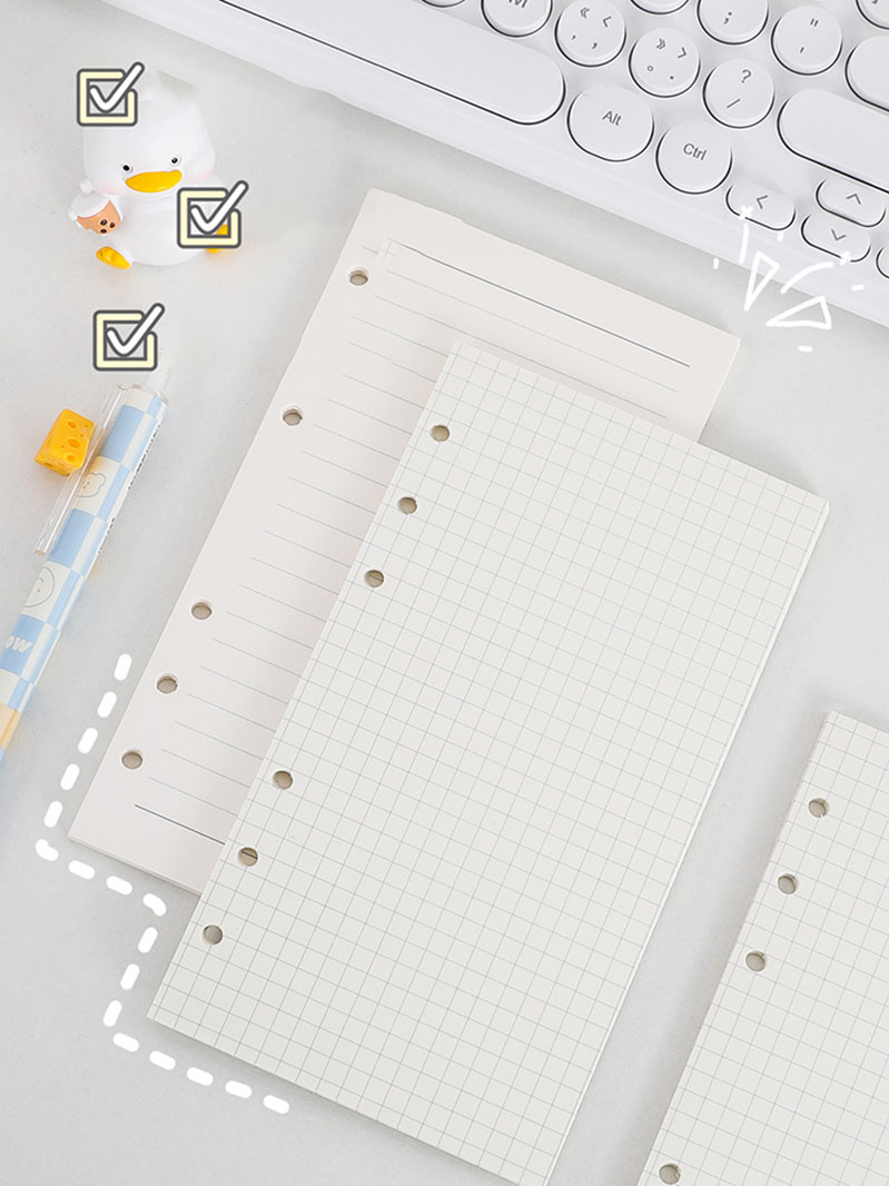 Jual A6/A7 refill notebook ISI BINDER KERTAS NOTEBOOK A6 A7 6 LUBANG 6 ...