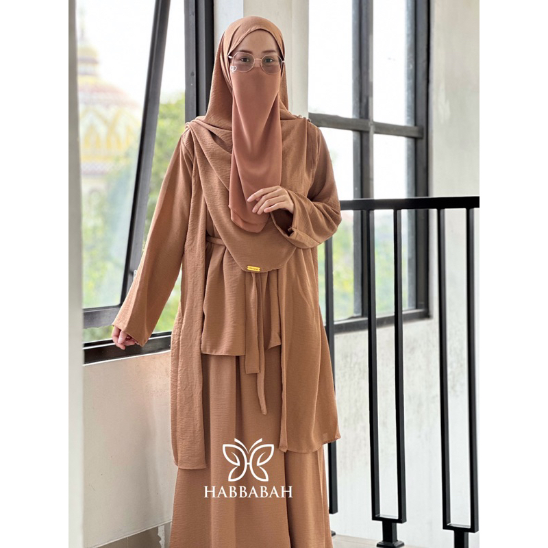 Jual One Set Rok Dan Baju Outer Stelan Wanita Syari Outfit Kuliah ...