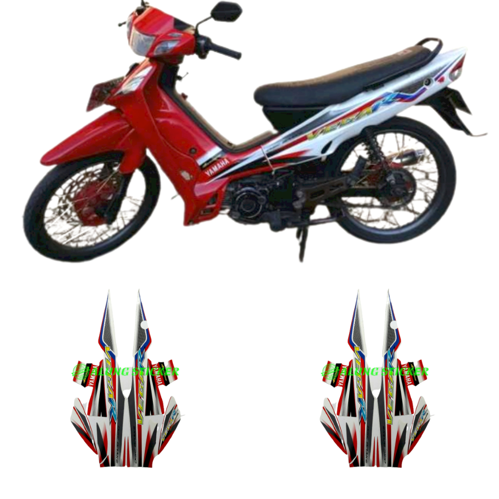 Jual STIKER STRIPING MOTOR VEGA R 2004 PUTIH-MERAH STANDAR | Shopee ...