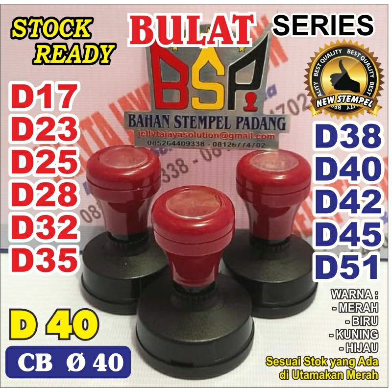 Jual GAGANG STEMPEL BULAT CB D 40 DAN 11 UKURAN VARIASI | Shopee Indonesia