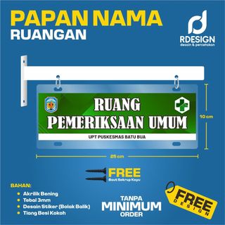 Jual PAPAN NAMA RUANGAN GANTUNG AKRILIK | Shopee Indonesia