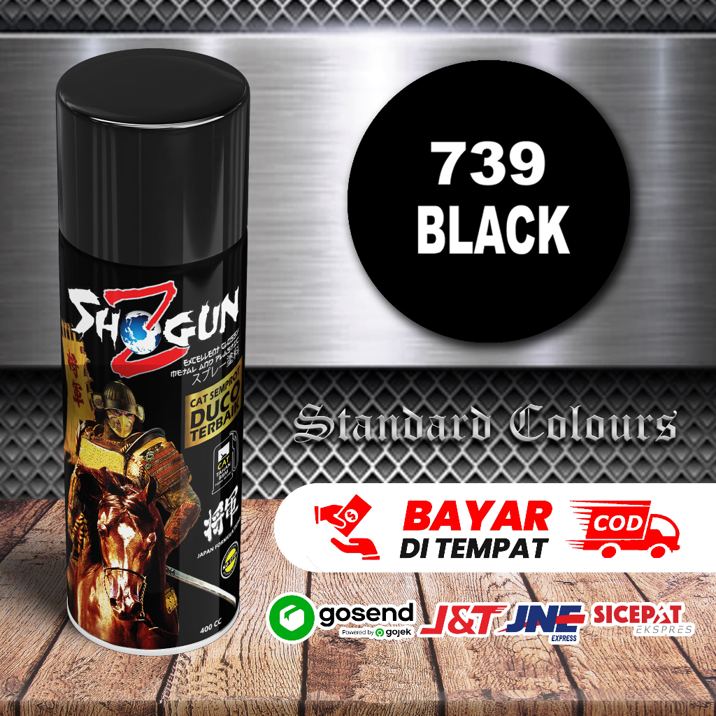 Jual Cat Semprot Pilok Pilox Pylok Hitam SHOGUN Z 400 CC Black 739 ...