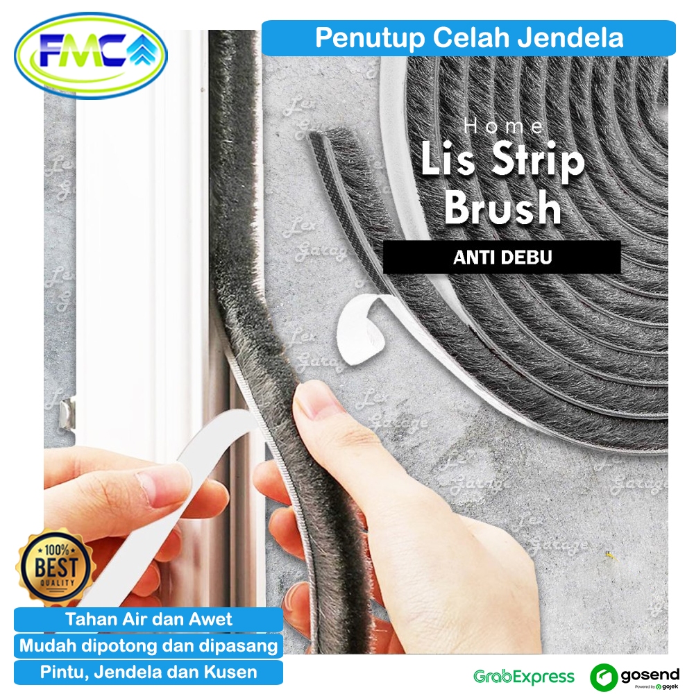 Jual Peredam Celah Jendela Pintu Strip Door Seal Perekat Tape Bulu ...