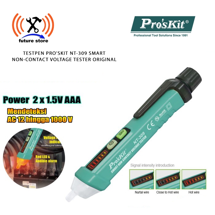 Jual PROSKIT NT-309 TESTPEN - Smart Non-Contact VoltageTester ...