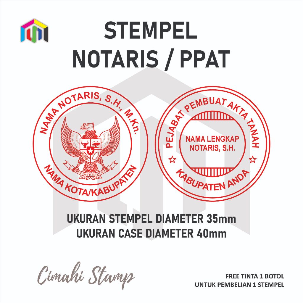 Jual STEMPEL NOTARIS / PPAT | Shopee Indonesia