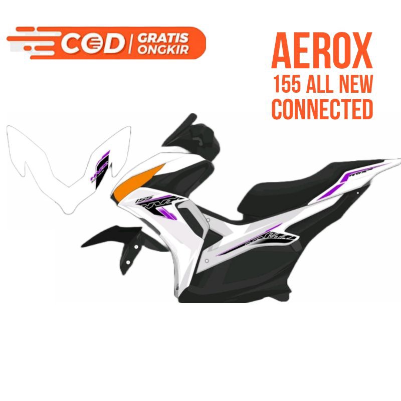 Jual STIRPING AEROX ALL NEW CONNECTED 155 BAHAN TRANSPARAN BARCODE ...