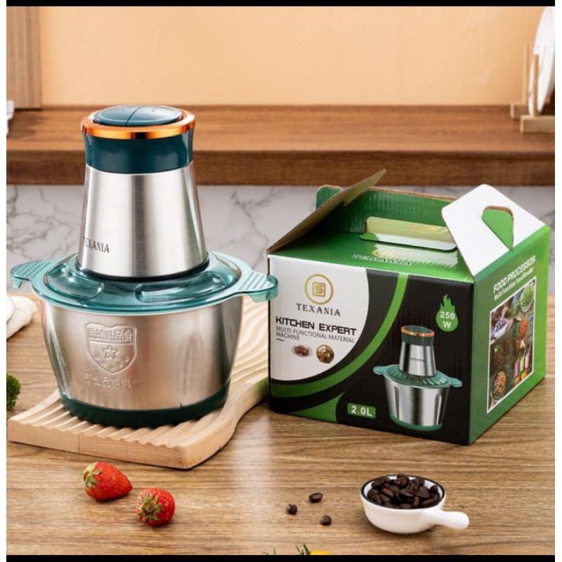 Jual TEXANIA BLENDER DAGING STAINLESS 2 LITER/COOPER STAINLESS 2000ML ...