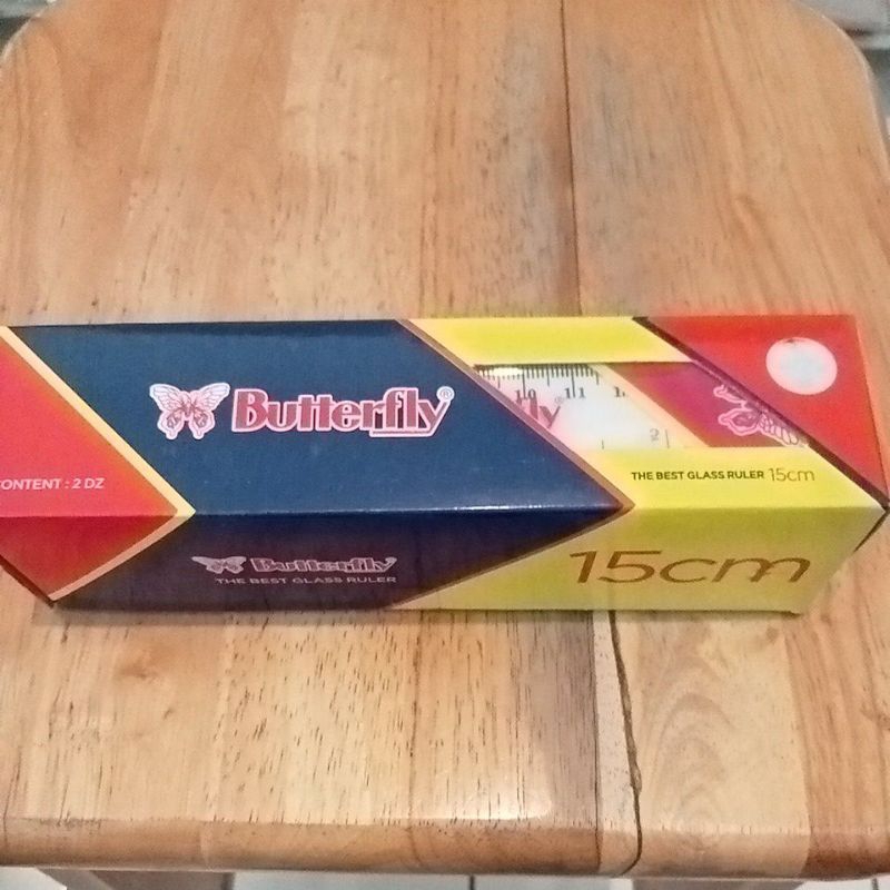 Jual penggaris 15 cm merek butterfly | Shopee Indonesia