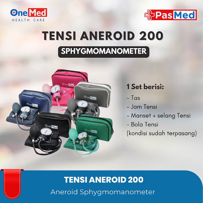 Jual Tensi Aneroid / Tensi Jarum / Tensi Jam analog manual Onemed l ...
