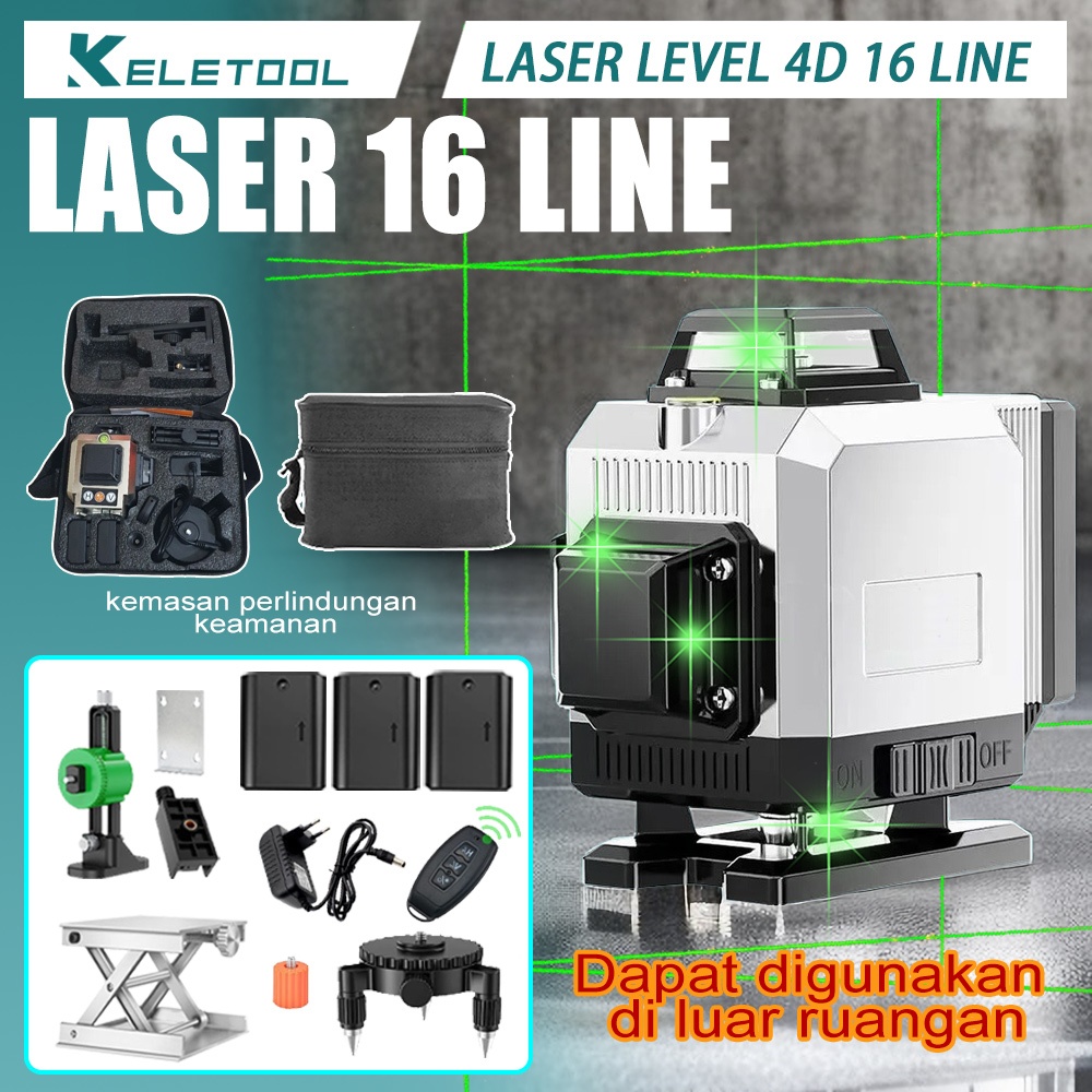 Jual Keletool 4D 16 line Laser level bangunan waterpass Mesin Alat ...