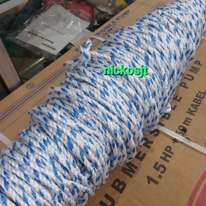 Jual tali tambang anti air 10 meter tampar 6 8 10 mm submersible sibel ...