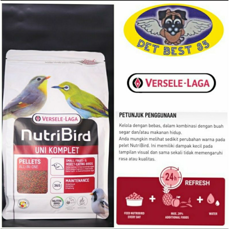 Jual Uni Komplete 1kg Nutribird Makanan Burung Pemakan Buah & Serangga ...