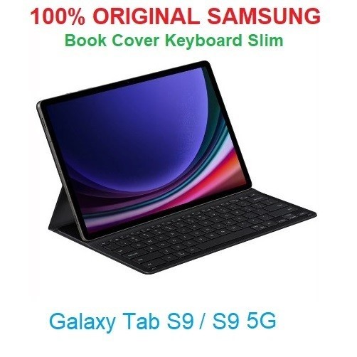 Jual SAMSUNG Book Cover Keyboard Slim Galaxy Tab S9 5G / S9FE Original ...