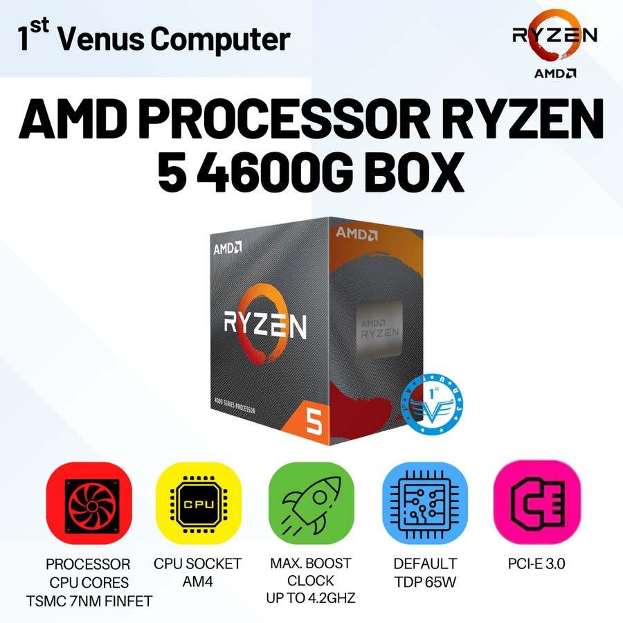 Jual PROCESSOR AMD RYZEN 5 4600G BOX UP TO 4.2GHz AM4 | Shopee Indonesia