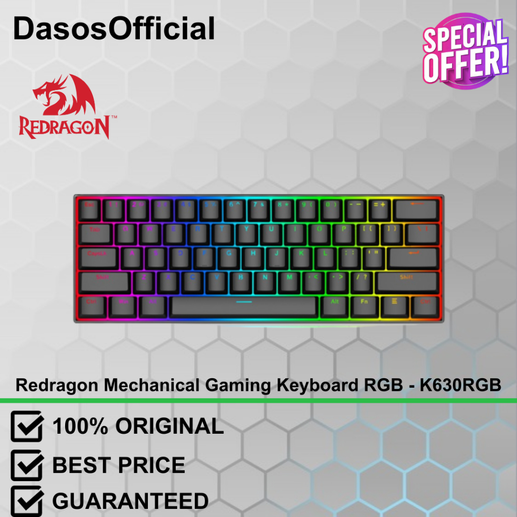 Jual Redragon Mechanical Gaming Keyboard DRAGONBORN - K630 | Shopee ...