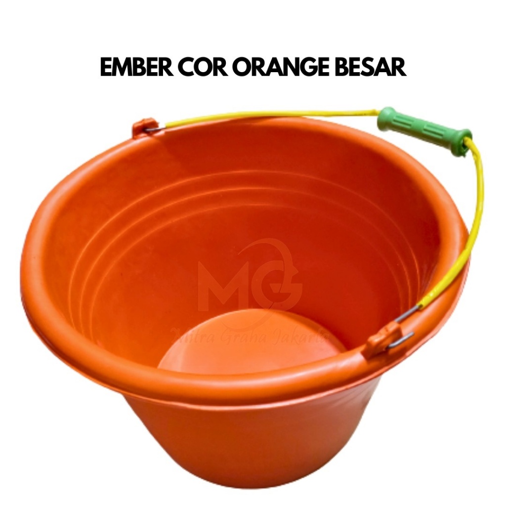 Jual Ember cor merah besar / ember cor besar / ember murah 18 inch MGJ ...