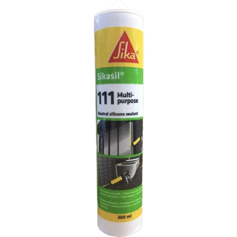 Jual SIKASIL 111 MULTIPURPOSE NEUTRAL SILICONE SEALANT 300ml | Shopee Indonesia