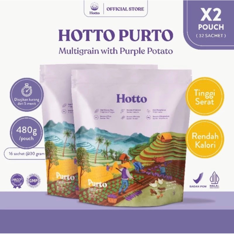Jual Hotto 2 Pouch ( 32 Sachet ) Paket Murah | Shopee Indonesia