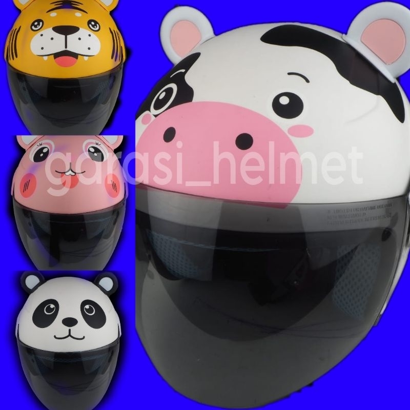 Jual helm anak usia 7-12tahun WHITE | Shopee Indonesia