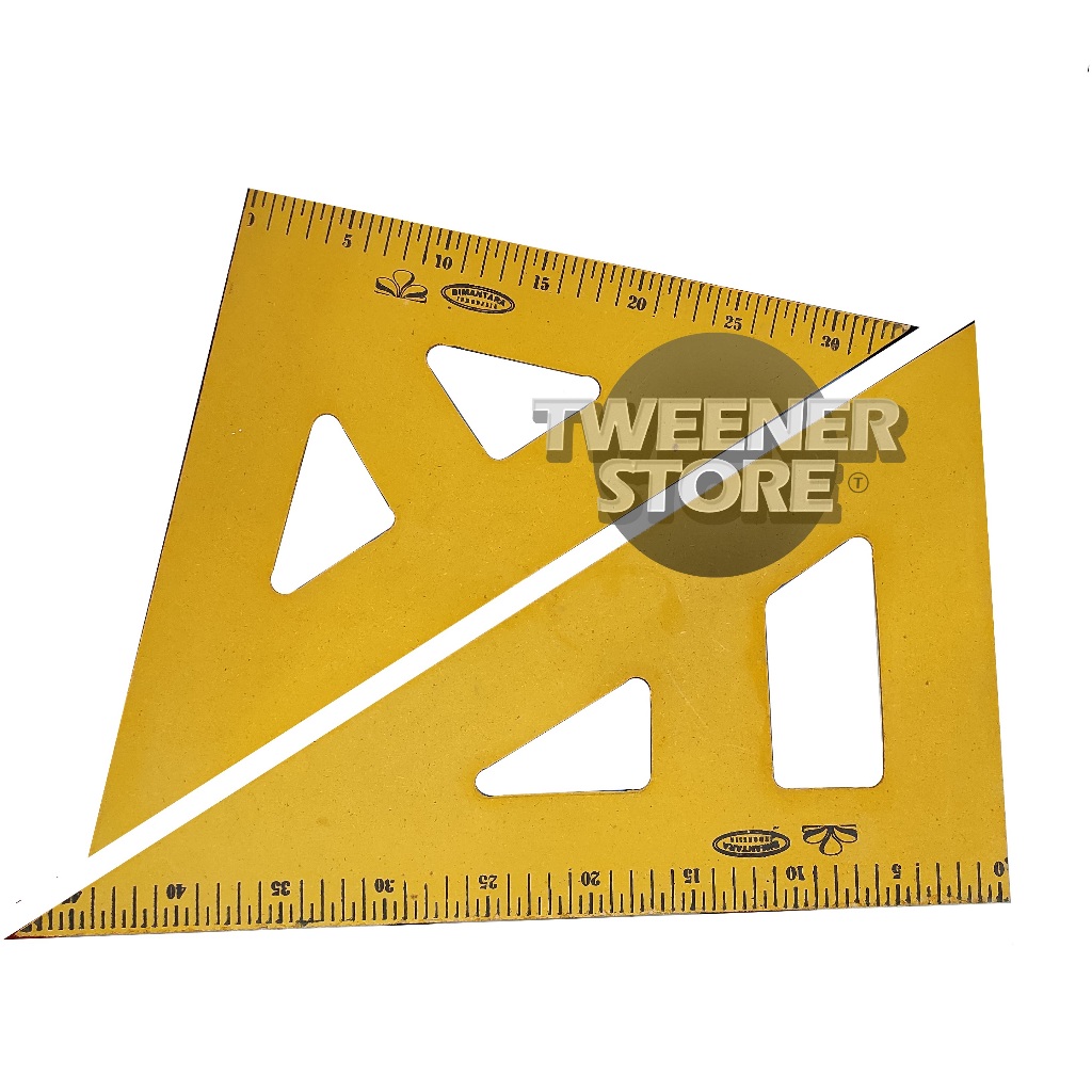 Jual Penggaris SEGITIGA KAYU MDF | 1 Set isi 2 Penggaris | Bahan MDF ...