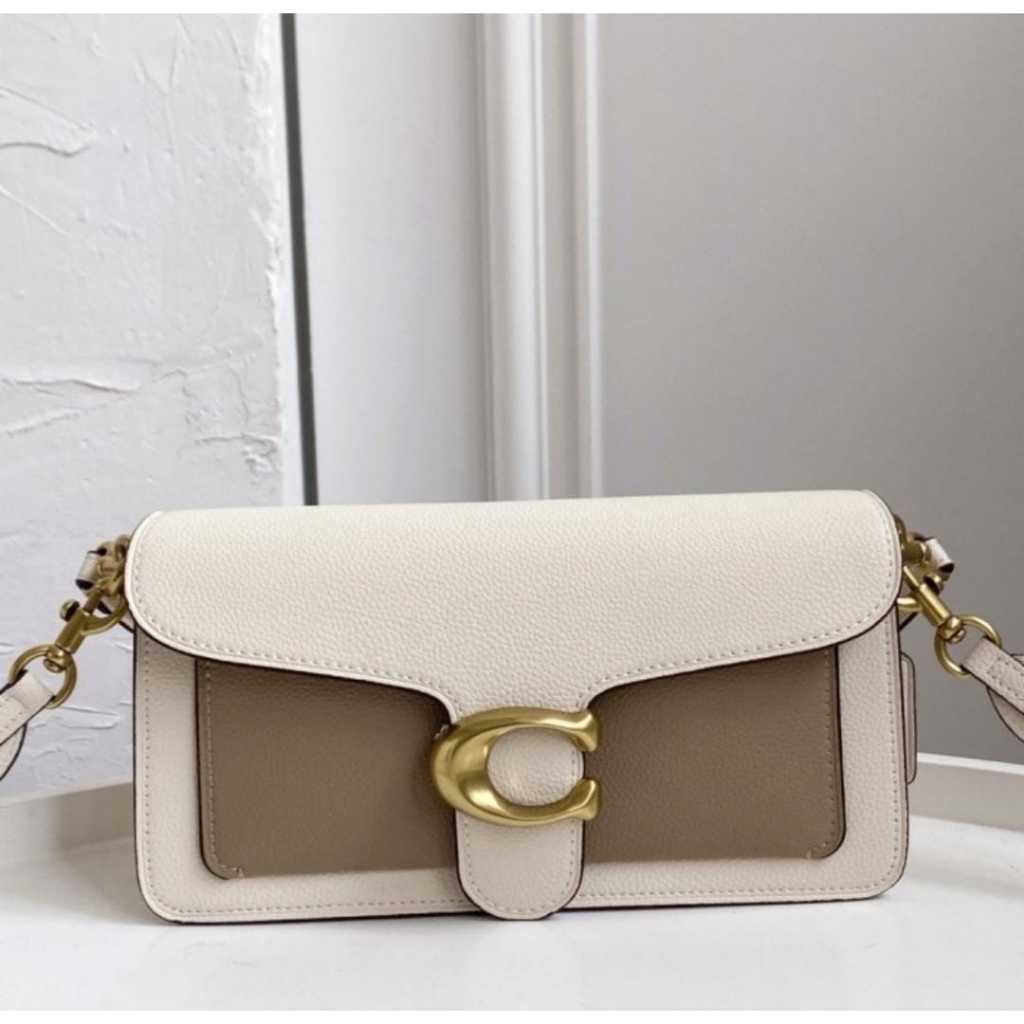 Jual Tabby Shoulder Bag 26 In Colorblock Ivory Taupe | Shopee Indonesia
