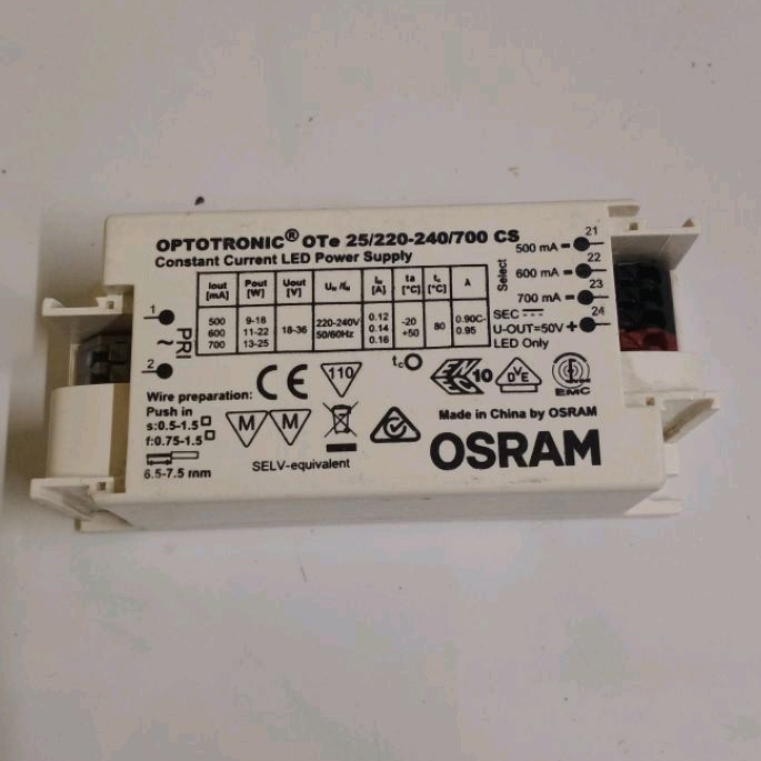 Jual LED driver OSRAM ,OTe 25/220-240/700Cs | Shopee Indonesia