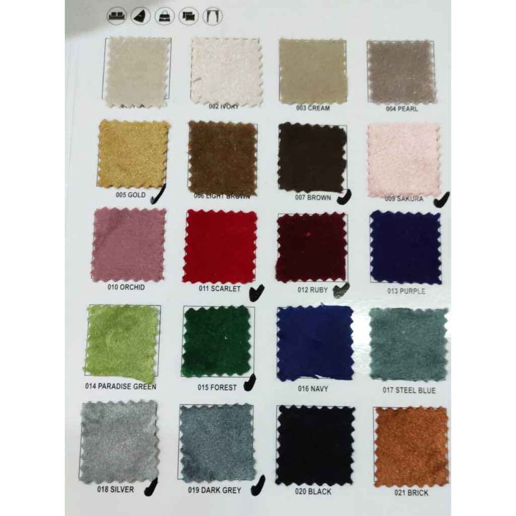 Jual Kain Beludru Bludru Velvet Halus Tebal - Elbrush (Furniture, Sofa ...