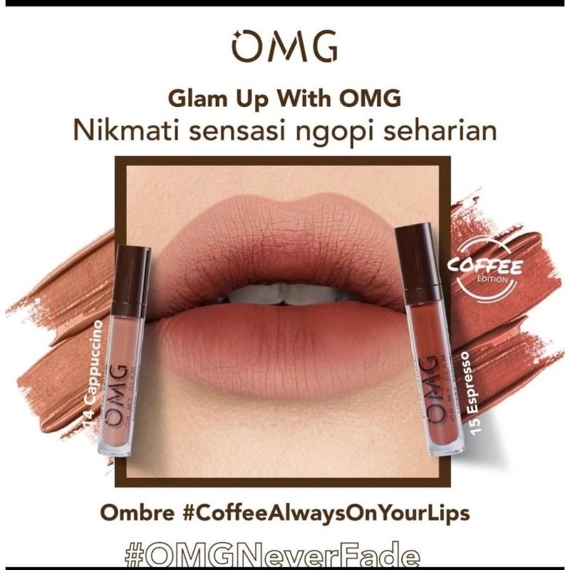 Jual Paket Ombre Lips OMG | Lipcream OMG Ombre Coffe Edition | Shopee ...