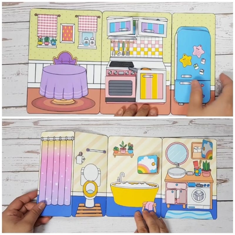 Jual Paper Doll Quiet Book Busy Book Pop Up Book Mainan Edukasi Boneka ...