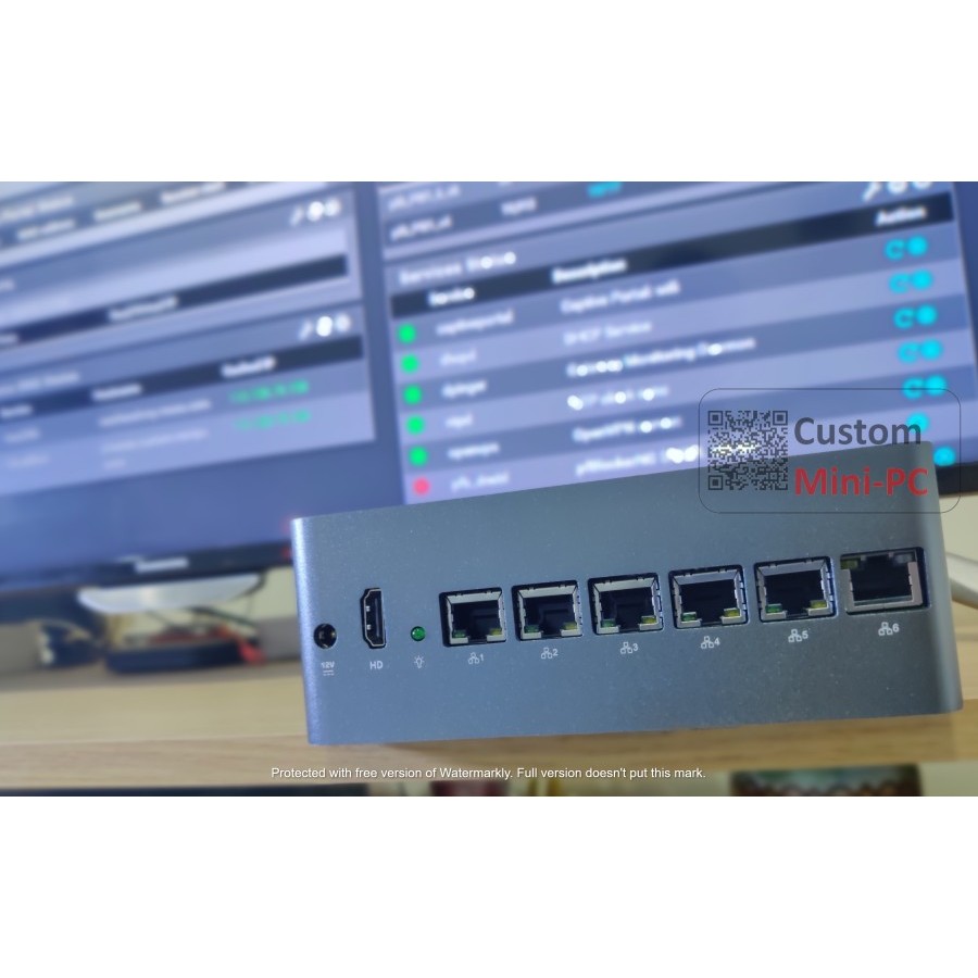 Jual PFSENSE Mini PC Industrial Firewall Routers UTM i5-7500 6 LAN ...