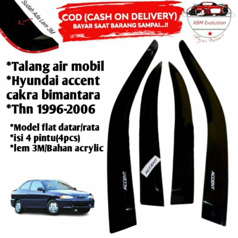 Jual Talang air mobil Hyundai accent/cakra bimantara 1996-2006 model ...