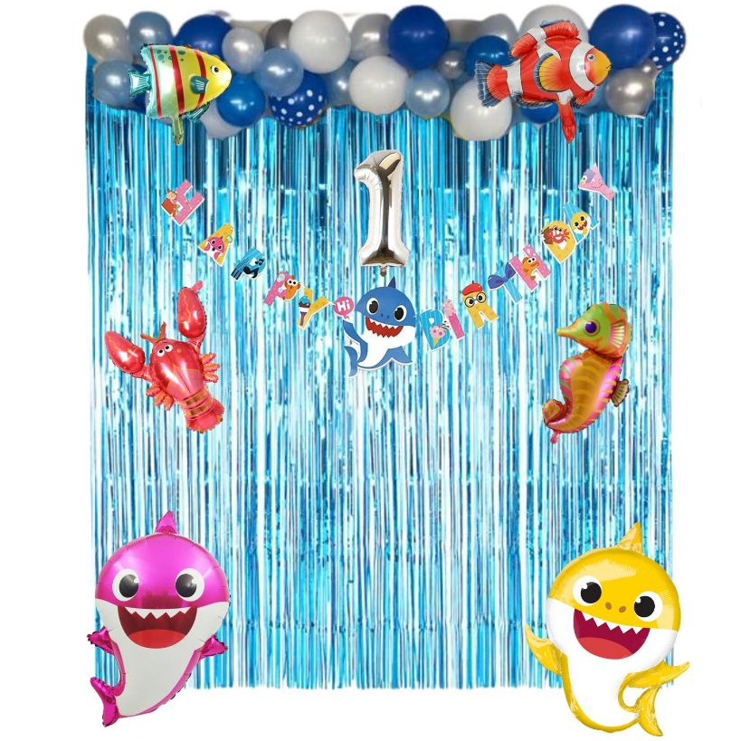 Jual MS.PARTY BUNDLING PACK ULANG TAHUN TEMA LAUT / PAKET SET ULANG ...