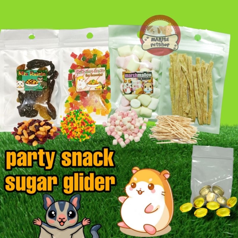 Jual Snack sugar glider kumplit 5 jenis - party snack - snack hamster ...