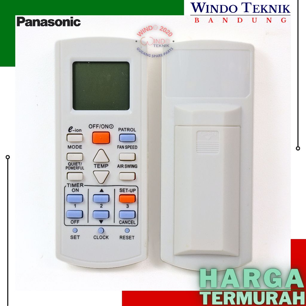 Jual REMOTE AC PANASONIC | REMOTE PENDINGIN RUANGAN PANASONIC ...